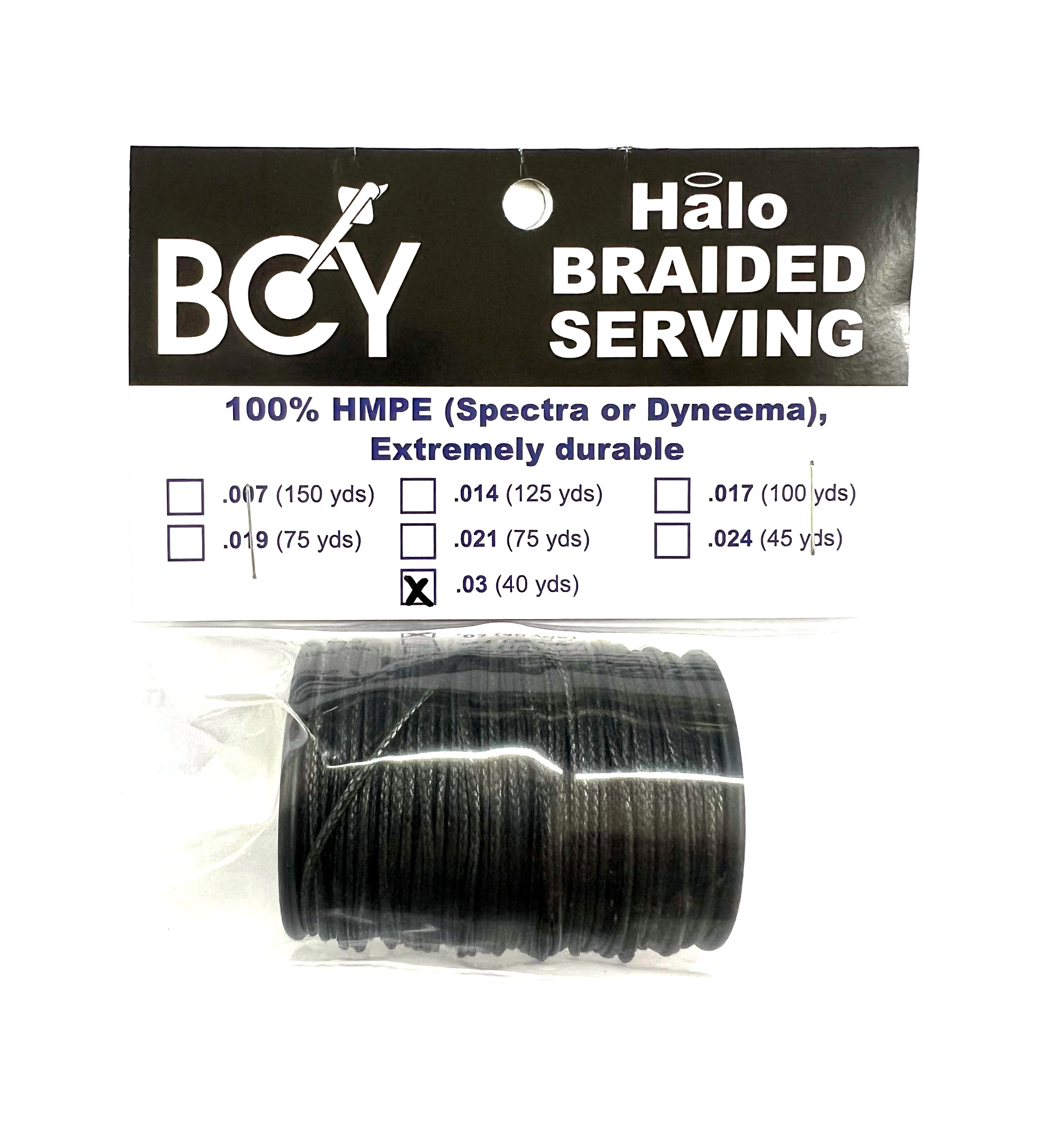 BCY Crossbow Center Serving, Halo, 0.30 - 40 yds, black