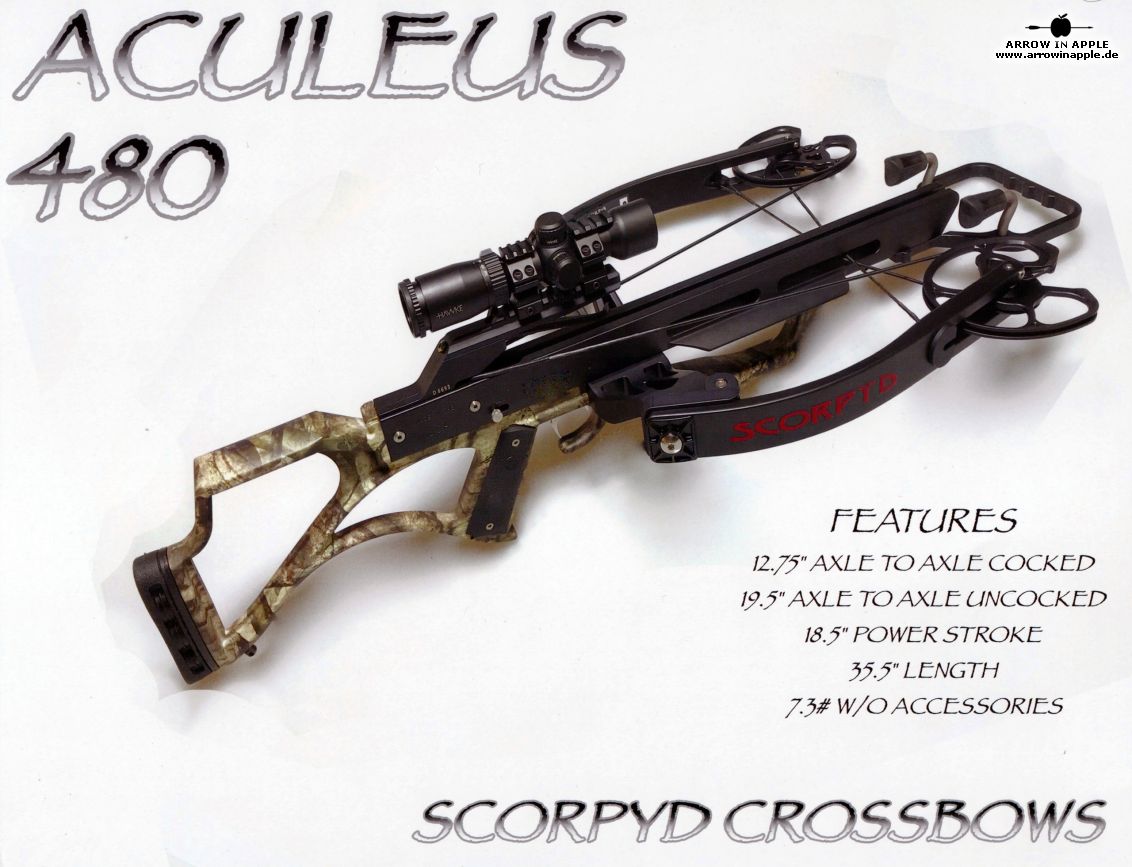 Scorpyd ACULEUS 480 Black Soft Touch - ARROW IN APPLE