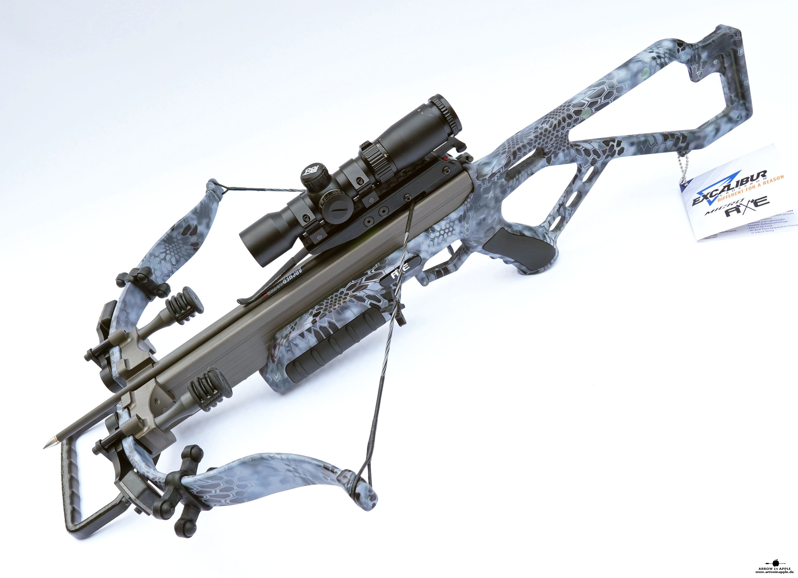 Excalibur AXE 340 Kryptek Raid (full suppressed) - ARROW IN APPLE